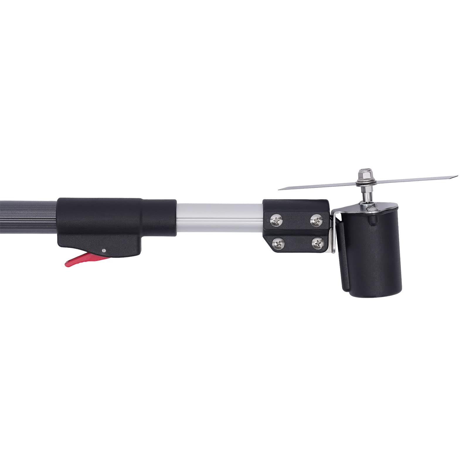 Cordless Electric Pole Saw, 40W Lightweight Hedge Trimmer, 12000 rpm, Adjustable Pole, Suitable Branch Diameter Within 5mm/0.98inch, Orange