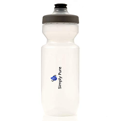 Simply Pure Purist 22 Oz BPA-Free Water Bottle by Specialized Bikes (Watergate Cap) - Clear