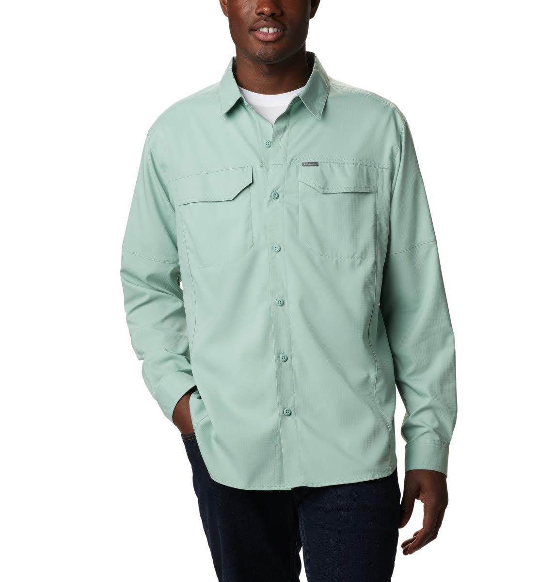 Columbia Men's Silver Ridge Lite Long Sleeve Shirt, Uv Sun Protection, Moisture Wicking Fabric