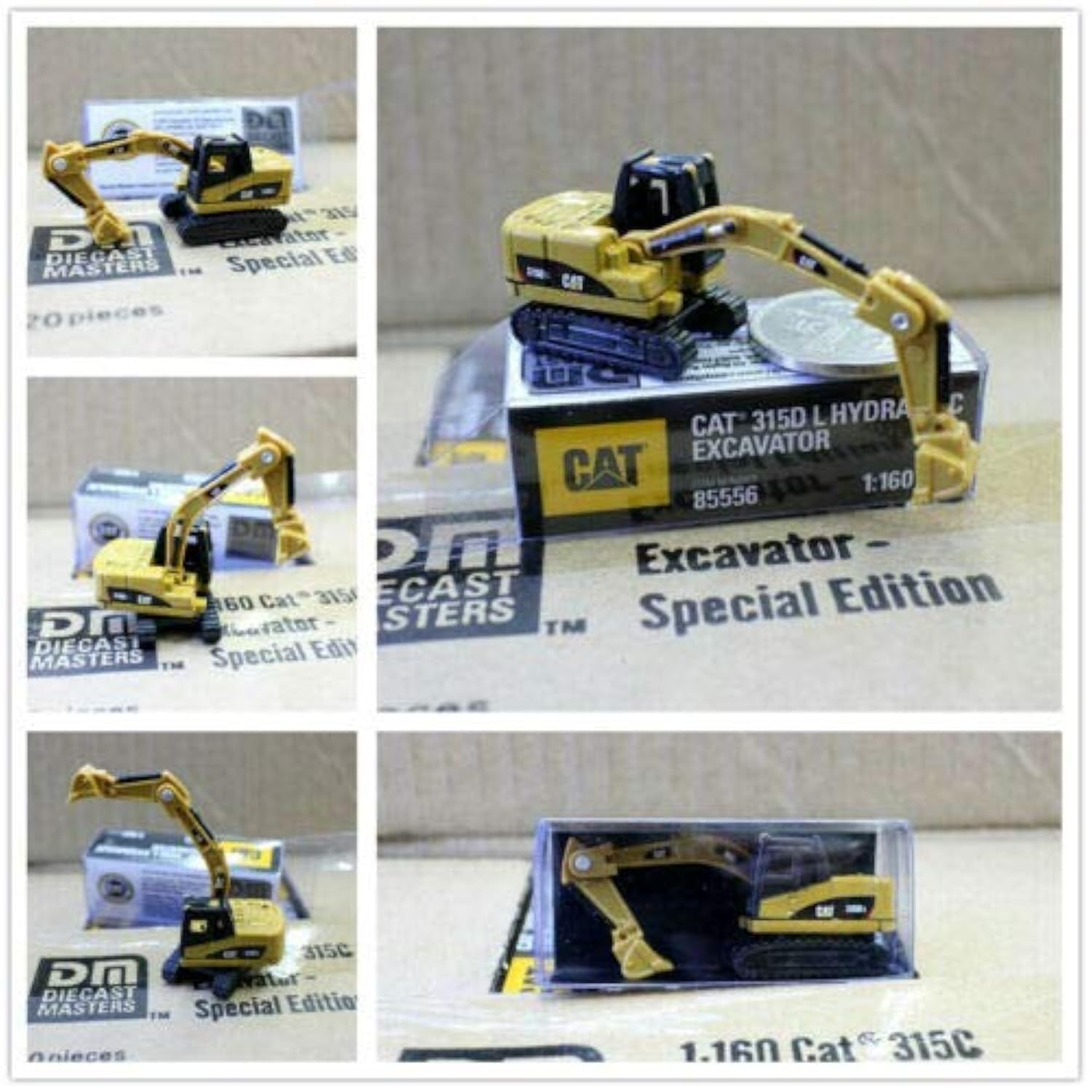 YUNWAY 1:160 N Scale Vehicles, Mini N Scale Trains, Alloy Construction Vehicle Model for N Scale Railroad, Train Set, Collection, Age 13+