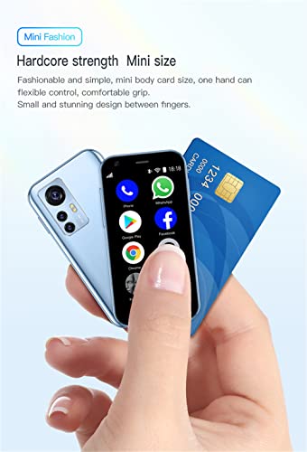 SOYES D18 Mini Phone Small Smartphone 3G Students Mobile Phones 1GB RAM 8GB ROM Android 6.0 Tiny Cellphone for Children (Sky Blue)