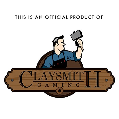 Claysmith Gaming Pack of 50 Monaco Club Poker Chips, Heavyweight 13.5-gram Clay Composite (10 Blue)