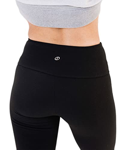 Spalding Women's High-Waisted Legging, Black, Medium