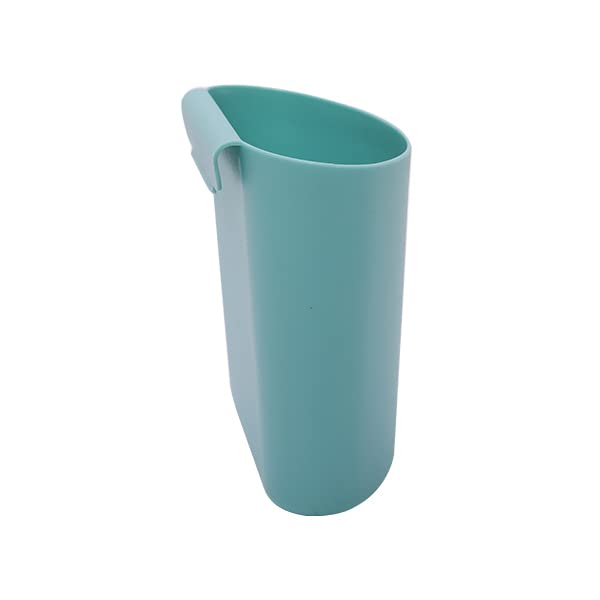 JAKAGO 6-Pack Little Hanging Bucket - Hanging Cup Holder for Rolling Cart Shelf Wall Storage Box for Kitchen Living Room Bathroom Desktop Cleaning Trash Can(Teal)