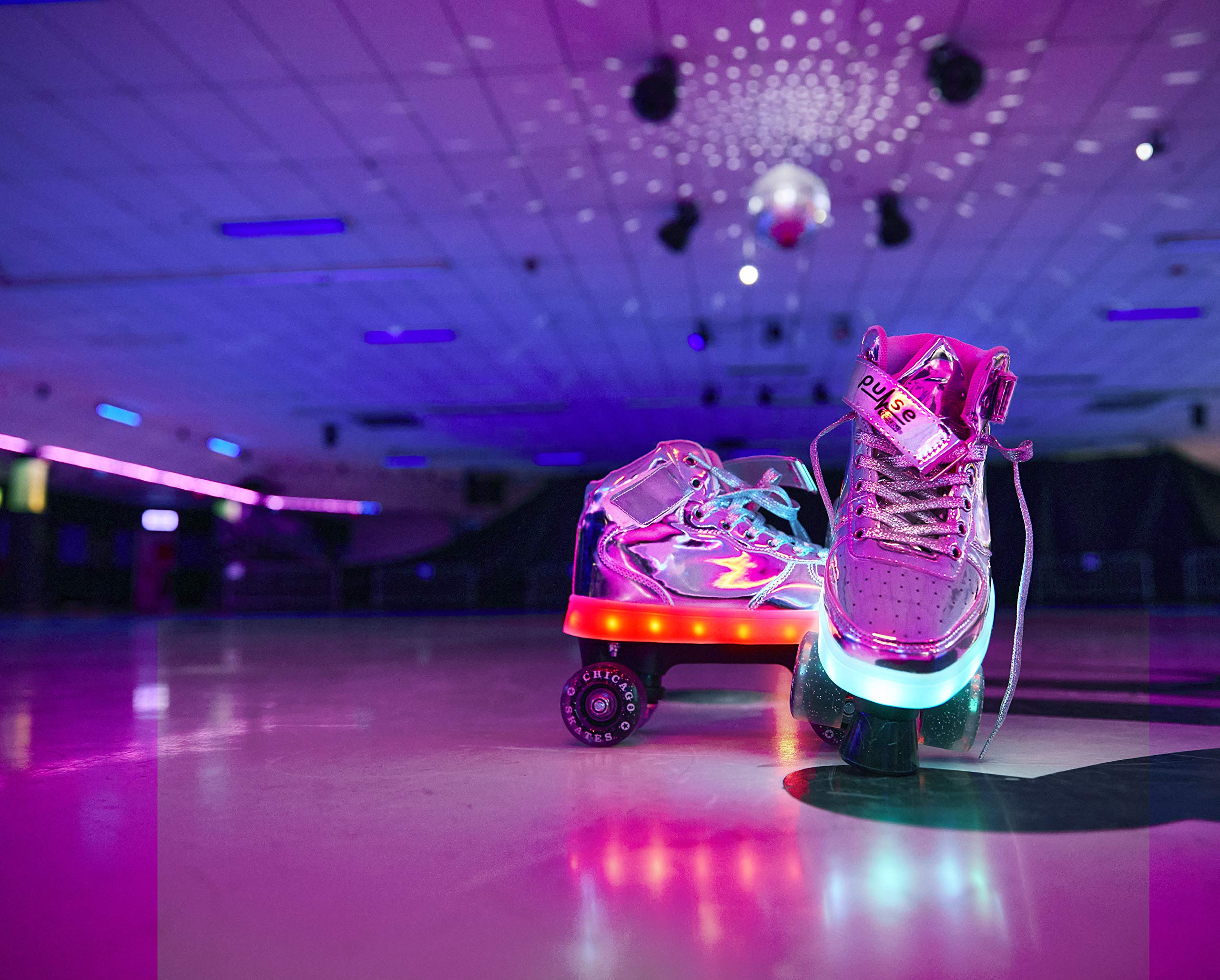 CHICAGO Skates Pulse Light Up Quad Skates, Women's Adult Sizes