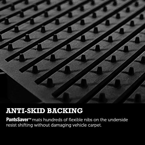 PantsSaver Custom Fit Floor Mats for Volvo S60 Cross Country 2019 All Weather Protection-4 Piece Set-High Raised Border Protection Great for Catching Spills - Black