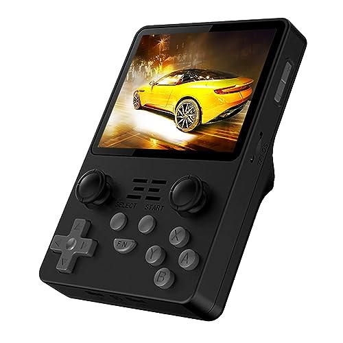CredevZone RGB20S Handheld Game Console 3.5 inch Retro Games Consoles Classic Emulator Hand-held Gaming Console Preinstalled Hand Held Video Games System 64GB Black