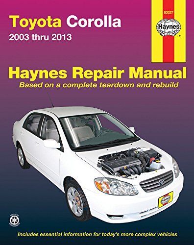 Toyota Corolla 2003 thru 2013 (Haynes Repair Manual) by Editors of Haynes Manuals (2016-10-15)