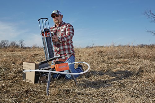 Champion Workhorse Electronic Clay Pigeon Thrower, Compact Skeet Thrower with 50 Clay Magazine