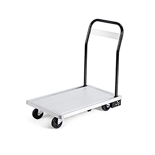 Generic Platform Trucks Hand Trucks Luggage Cart Trolley, Carts with Wheels Moving, Stands Platform Trucks (Color : 36 x 24 x 32.5 inch)