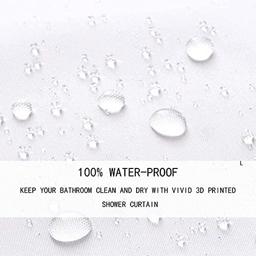 Decorative Taekwondo Shower Curtain Waterproof Polyester Fabric,Japanese Style Bath Curtain Home Bathroom Decor Hanging Curtain with Hooks 72 x 78 Inch,Machine Washable