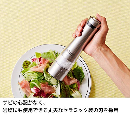 Russell Hobs 7922JP Electric Mill, Salt and Pepper, Pack of 2