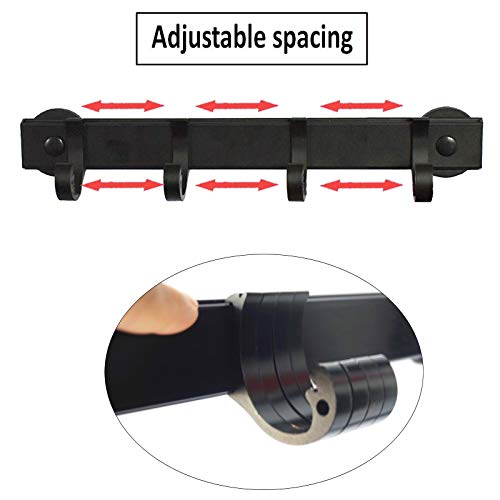 Magnetic Hook Rack Adjustable Hook Rail - Metal Heavy Duty - for Refrigerators, dishwasher, File cabinets, Grills, Washers, Dryers,Etc - No installation tools required(Does not include cleaning brush)