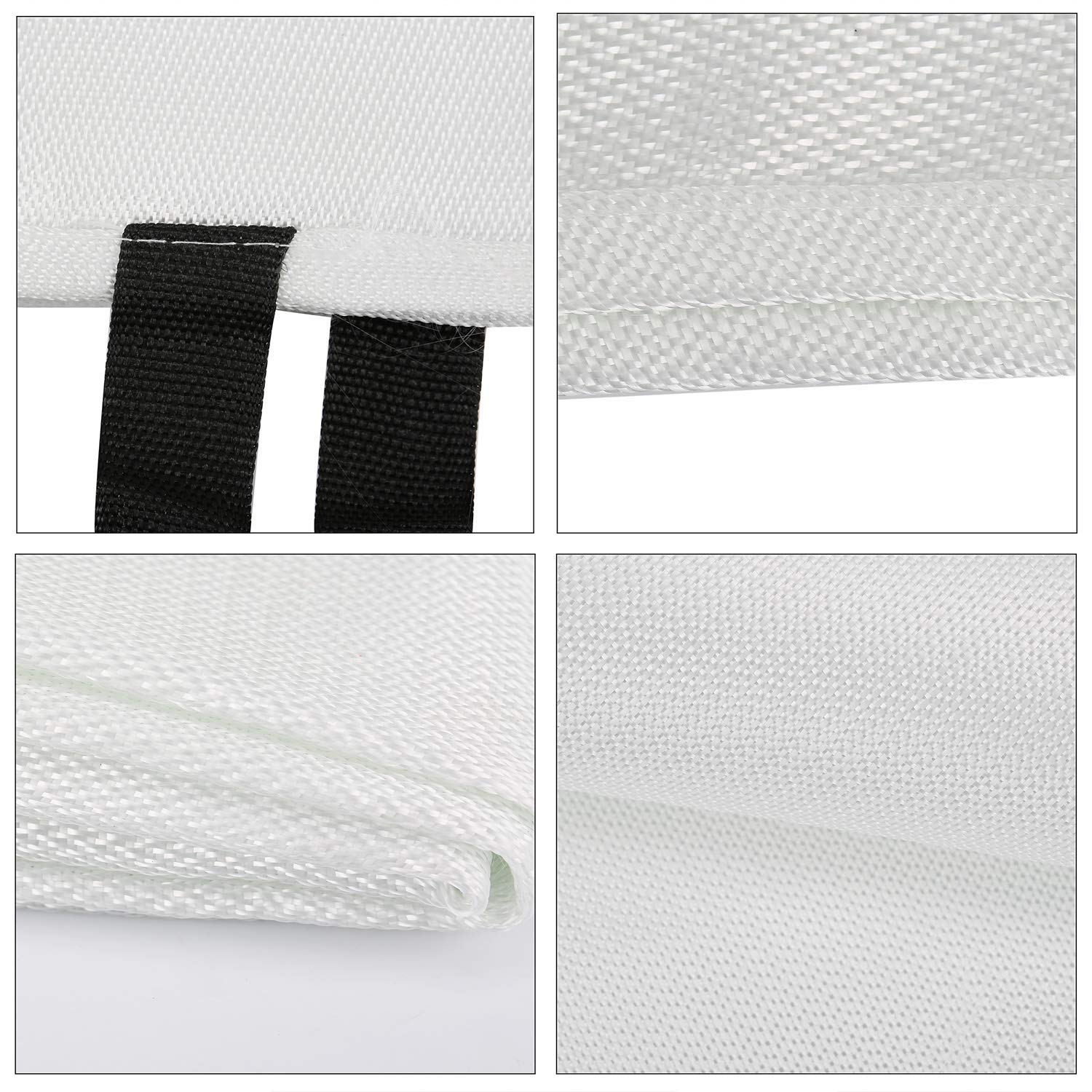 DIBBATU Fire Blanket, 4 Pack-red, Fiberglass, Emergency Blanket for Home, Kitchen, Grill, BBQ, Fireplace