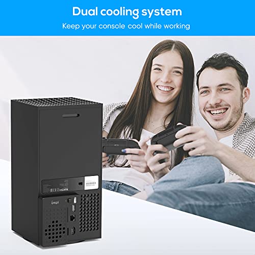 Cooling Fan for Xbox Series X Console, Game Console Cooler Cooling System Accessories with External USB Port for Xbox Series X