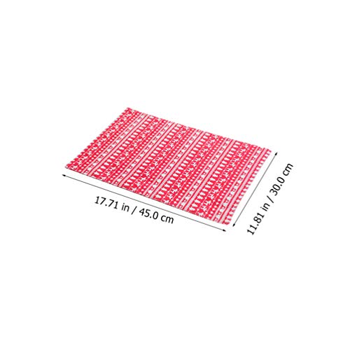 Rustic Placemats Christmas Placemat Table Mats Cotton Burlap Placemats for Kitchen Holiday Table Home Party Decoration Jute Placemat