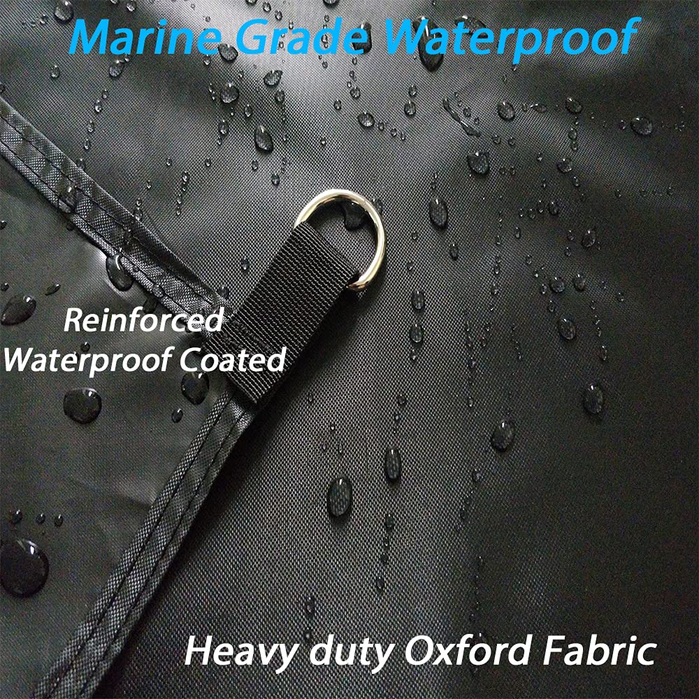 Chunake Cockpit Cover UV60+ 420D Oxford with PVC Coating Seat Cover with 3 Elastic Rope to Adjustment. (Large（60 * 29inch）, 1 Pack)