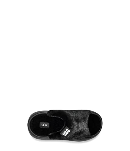 UGG Women's FOAMO UGGPLUSH Slide Sandal, Black, 6