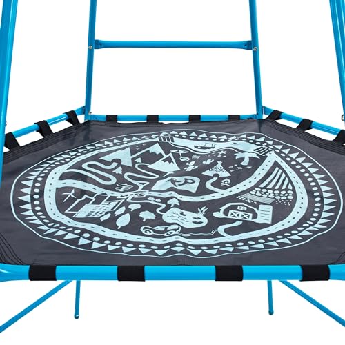 TP Toys Explorer 2 Climbing Set Jungle Gym with Platform and Tent, Blue, 850