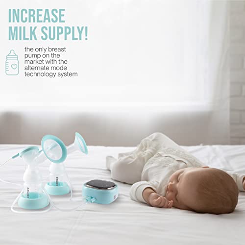 Zomee Z2 Double Electric Breast Pump β with Expression, Massage, and 2-Phase Modes - Rechargeable and Portable Wearable Breast Pump