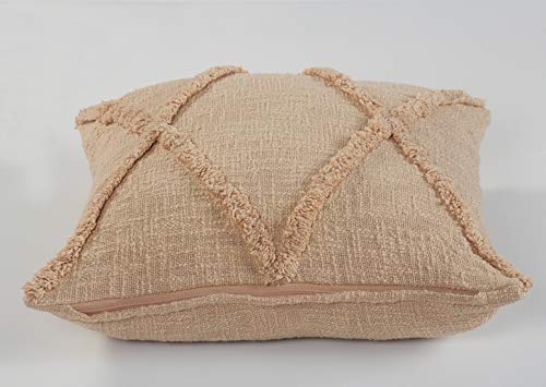 LR Home Raquel Pillow, 18" x 18", Peach