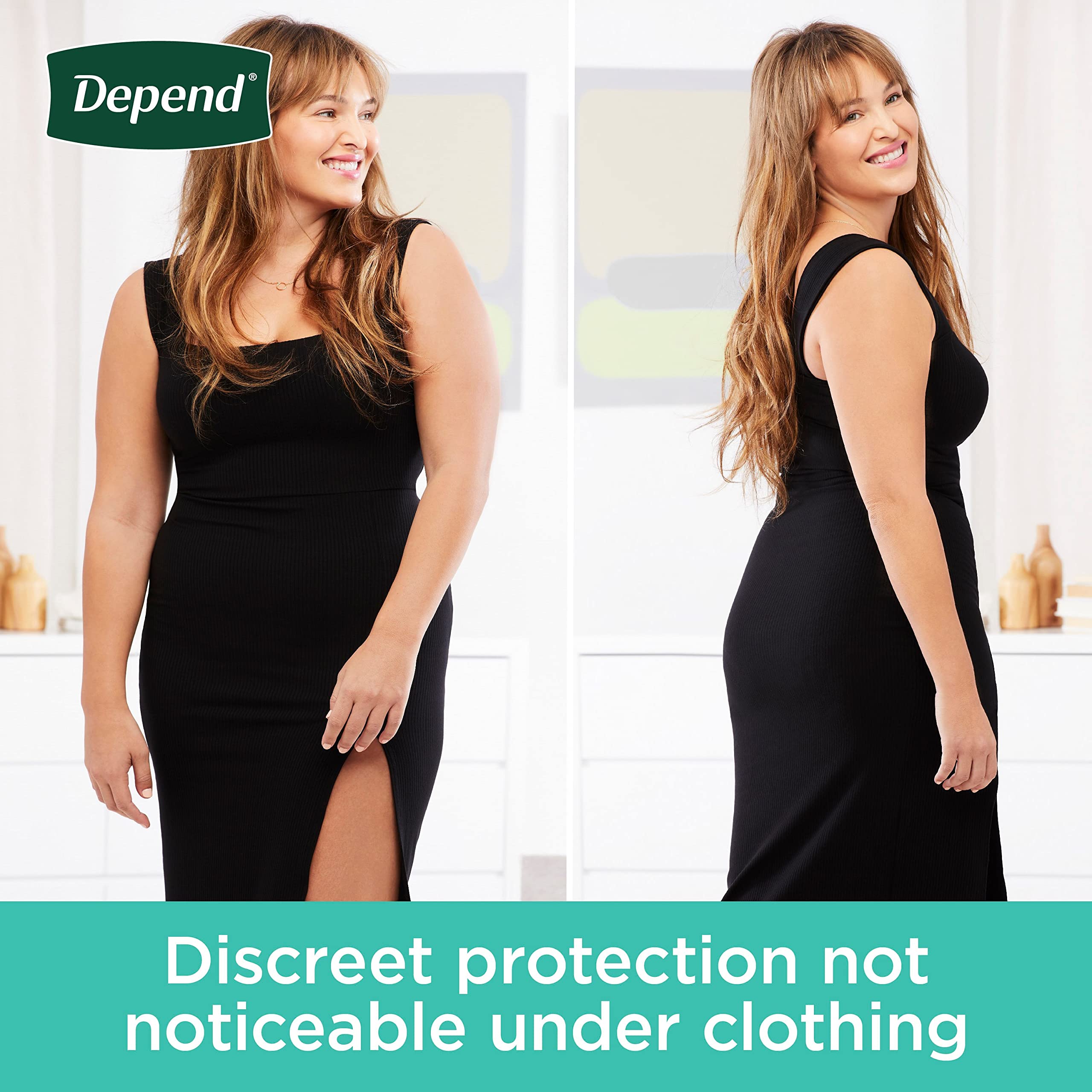 Depend Fresh Protection Adult Incontinence & Postpartum Bladder Leak Underwear for Women, Disposable, Maximum, Small, Blush, 32 Count, Packaging May Vary