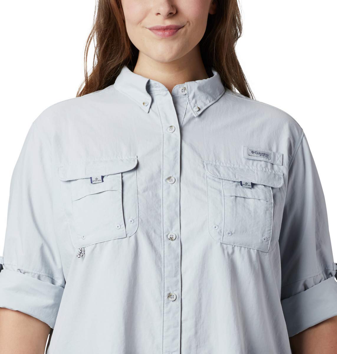Columbia Women's Standard PFG Bahama II UPF 30 Long Sleeve Fishing Shirt, Cirrus Grey, Small