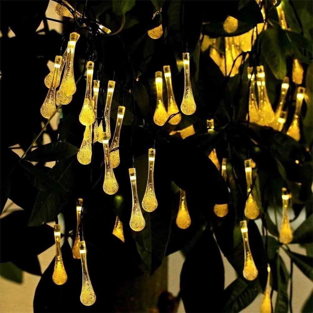 Solar Powered String Lights Mayoya 30 LED 20 Ft Outdoor Solar String Lights Waterproof Decorative Lightings for Home Patio Garden Lawn Yard Party Wedding (Warm White)