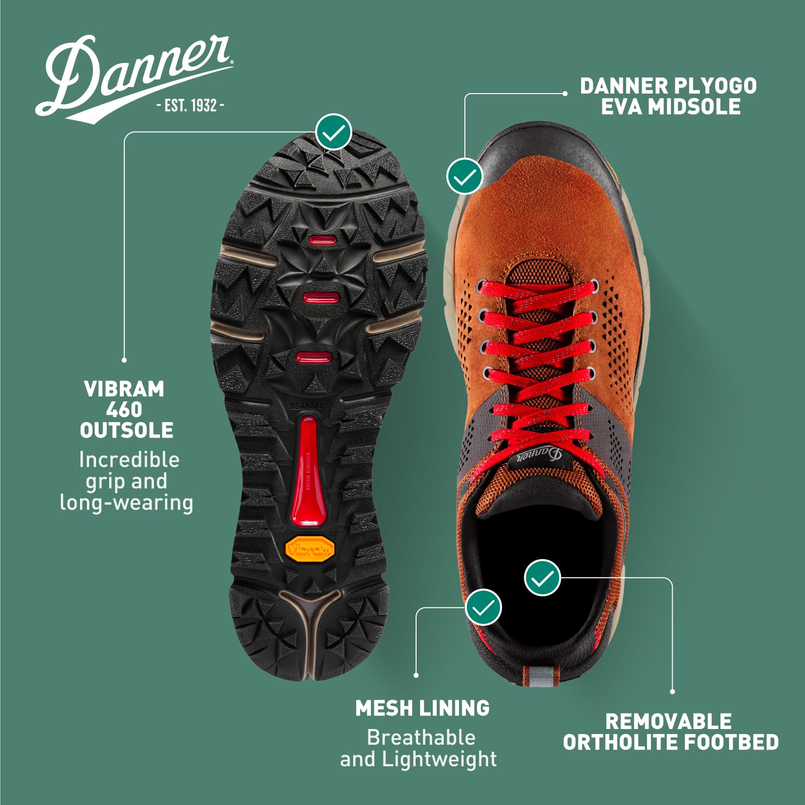 Danner 6127511D Trail 2650 3" Black/Gray 11D