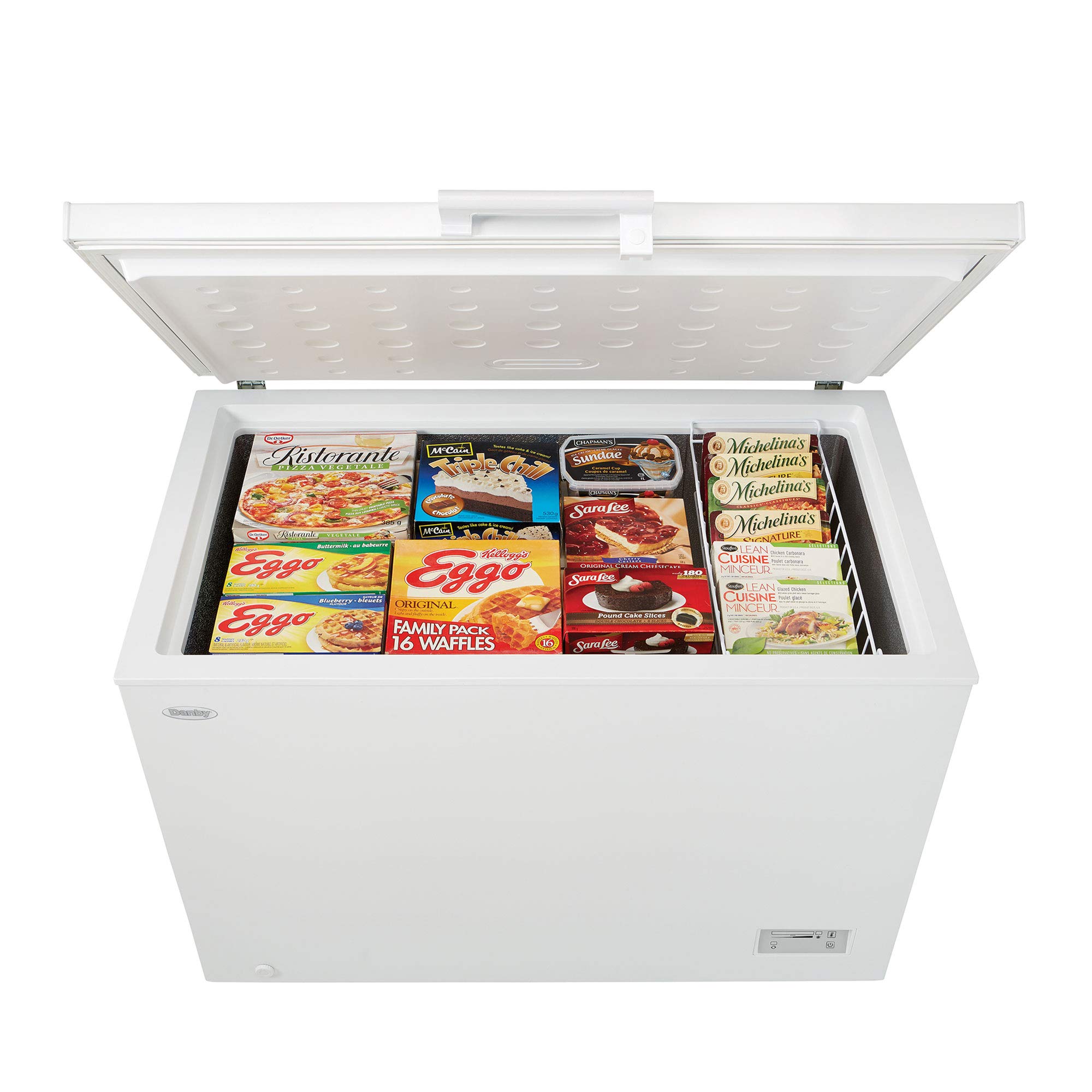 Danby DCFM110B1WDB 11 Cubic Feet Large Sized Freestanding Freezer Storage Chest with Manual Defrost for Kitchen, Basement, or Garage, White