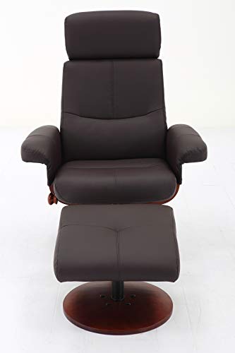 Mac Motion Roma Manual Recliner, Brown Polyurethane