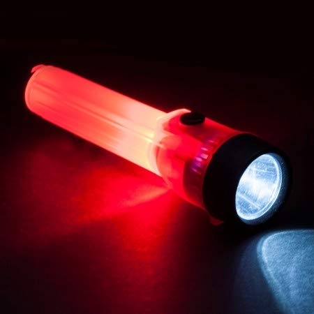 Life Gear 2PK Glow Mini Flashlight with Safety Glow Handle In Assorted Colors (TG12-60531-RGB)