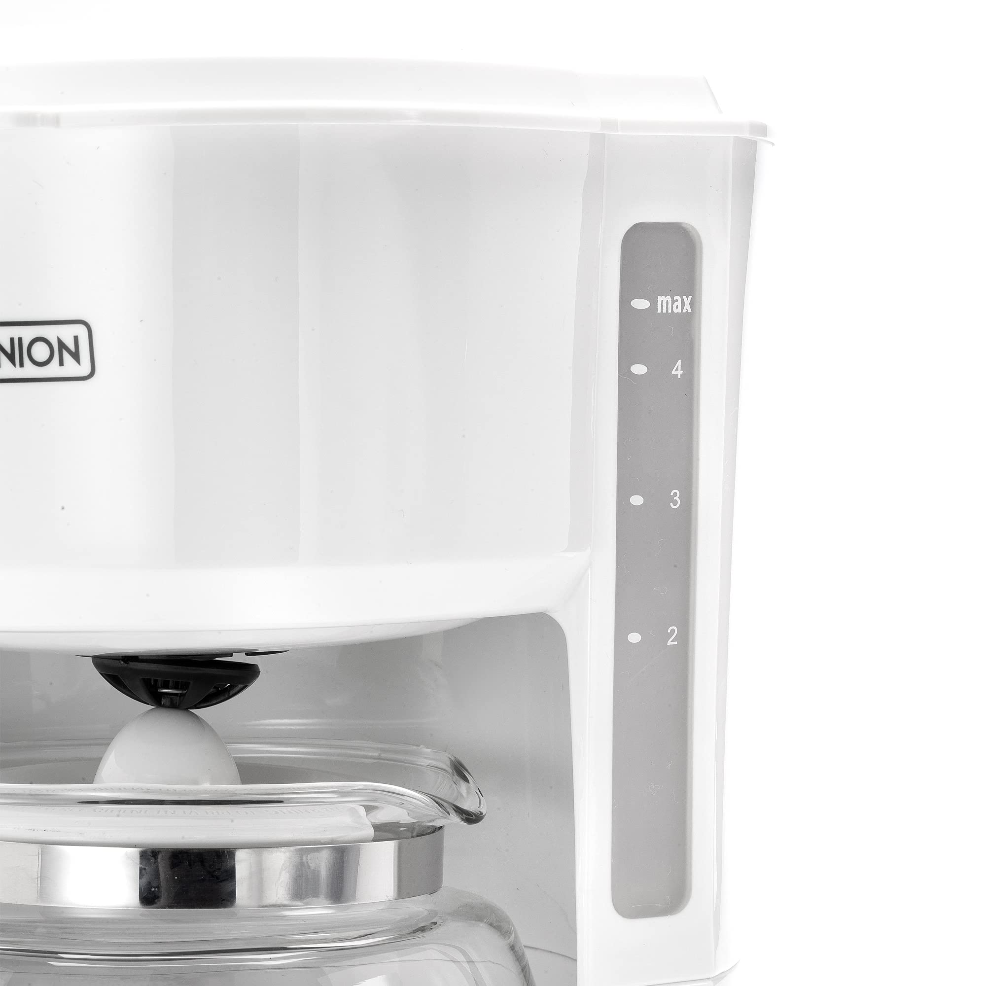 Dominion 4-Cup Coffeemaker Compact Coffee Pot Brewer Machine, Quiet Operation with On / Off LED Indicator Light, Convenient Cord Storage and Auto Pause Feature, Easy Anti-drip Coffeemaker with Coffee