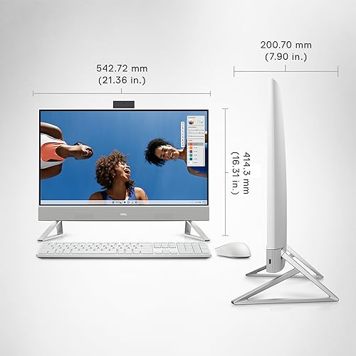 Dell Inspiron 7000-Series All-in-One Desktop,with Microsoft Office Lifetime License, 27" FHD Touchscreen, 10-Core i7-1355U, 32GB RAM, 4TB SSD, GeForce MX550,WiFi 6E, Keyboard & Mouse, Windows 11 Pro