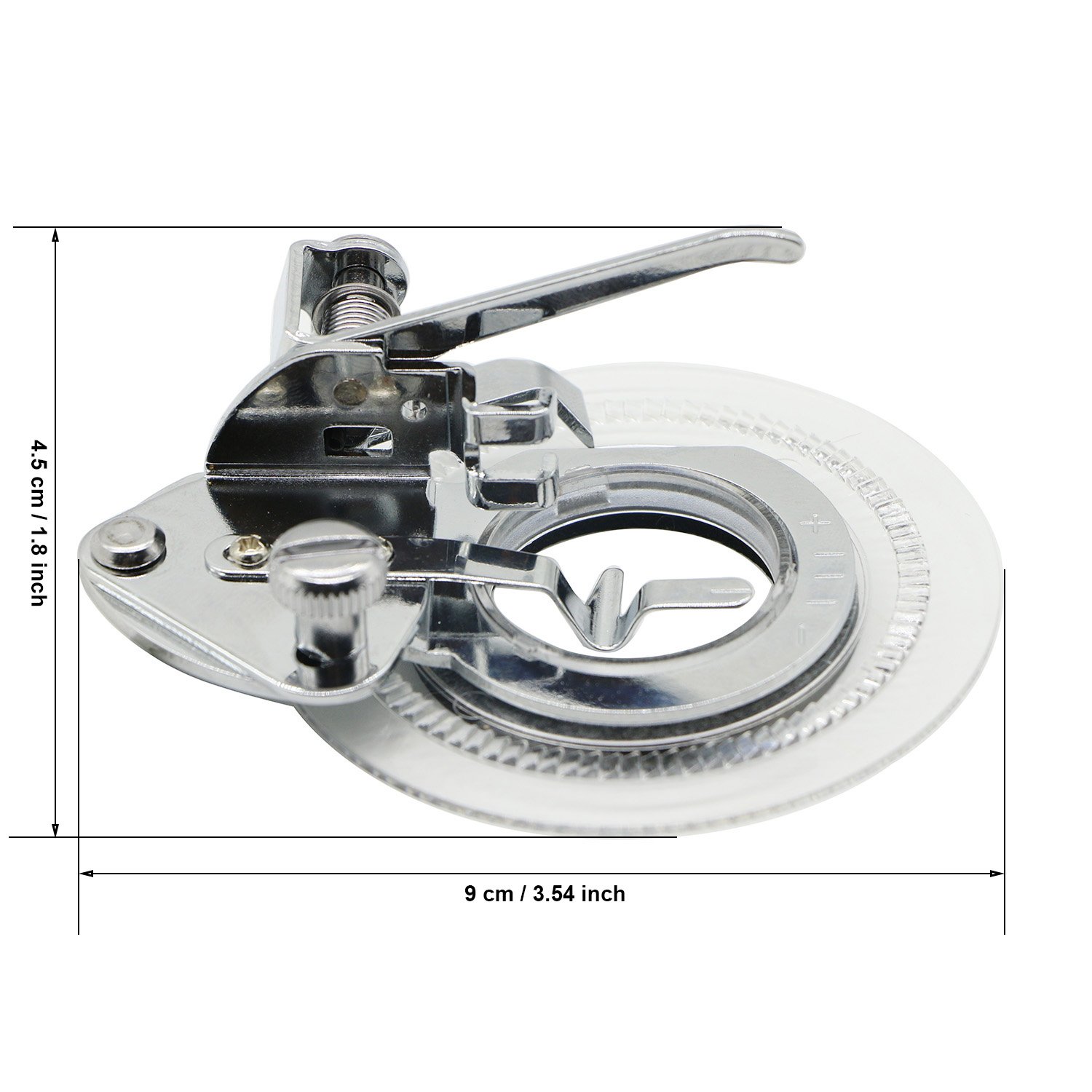 Daisy Flower Stitch Presser Foot Decorative Embroidery Stitch Circles Ruffler Sewing Machine Presser Foot for Most Low Shank Sewing Machines