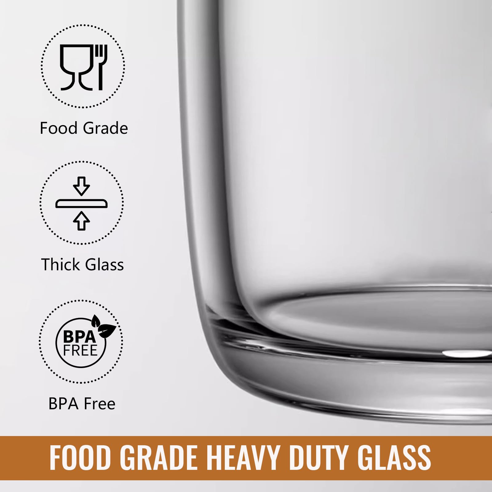 Cold Brew Coffee Maker Mason Jar 64oz, Durable Thick Glass Cold Brew Pitcher Flip Cap Spout Lid w/Handle, Heavy Duty Stainless Steel Filter, Lemonade, Ice Tea Pitcher, Homemade Fruit Drinks Container