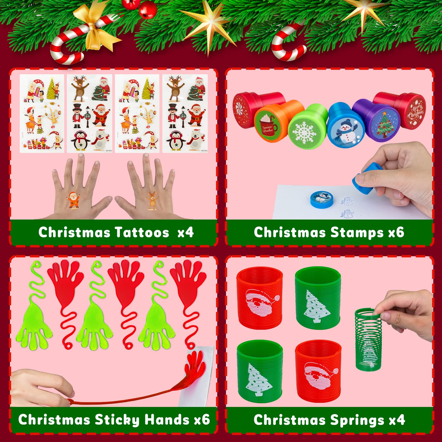 Christmas Party Favor Toys 52 Pcs