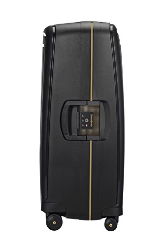 SAMSONITE S'Cure DLX Spinner 75, 4.5 KG Hand Luggage, 75 cm, 102 liters, Black (Black/Gold Deluscious)