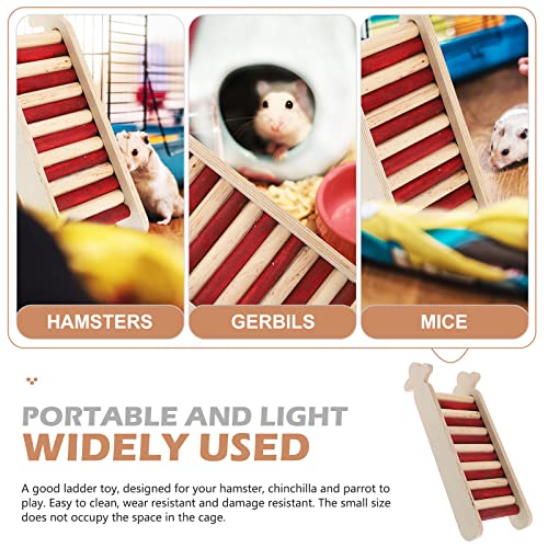 LUOZZY Hamster Nest Ladder Multi-Function Stand Attic Syrian Hamster Toy Cage Landscape Supplies