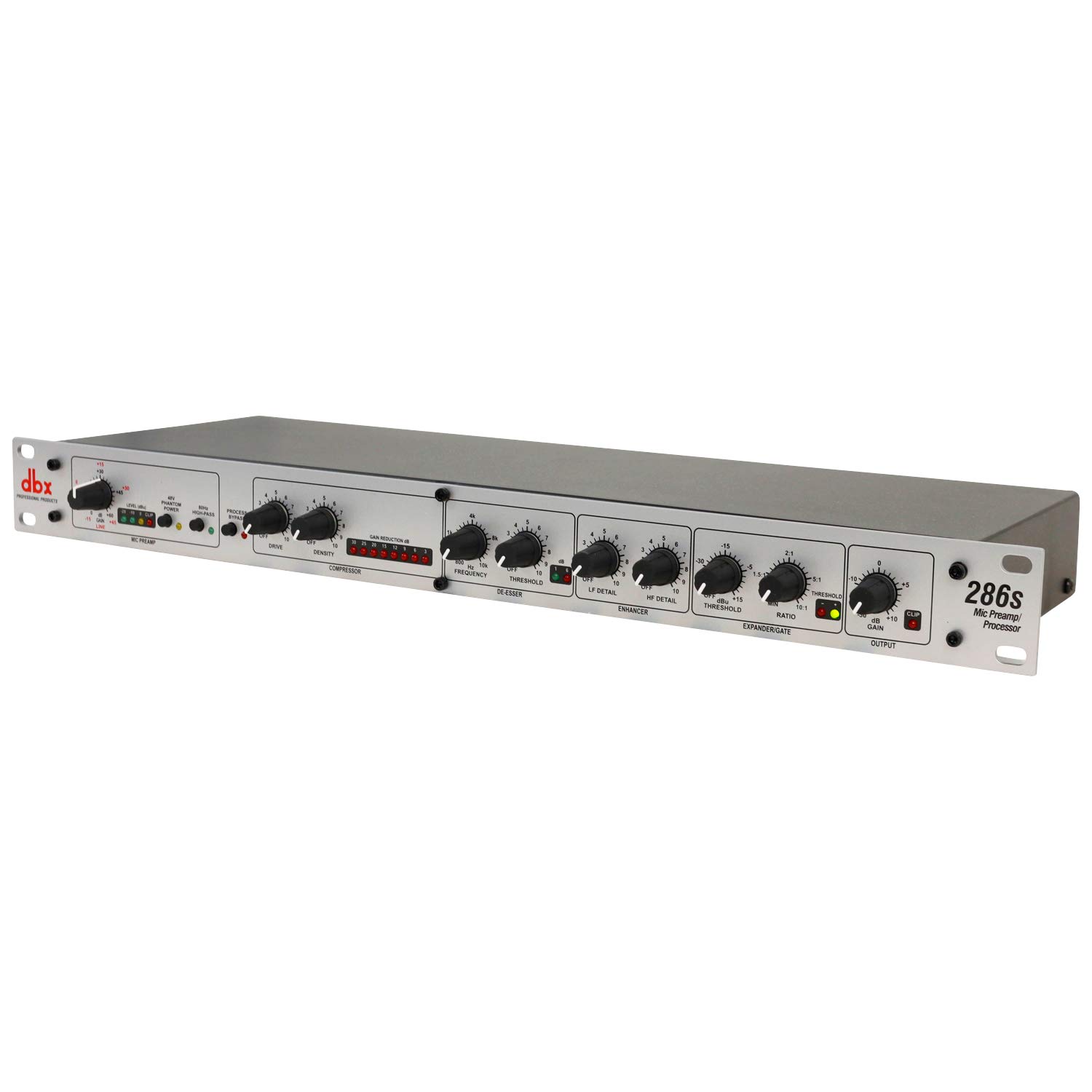 dbx 286s Microphone Preamp & Channel Strip Processor, Mono 4-way