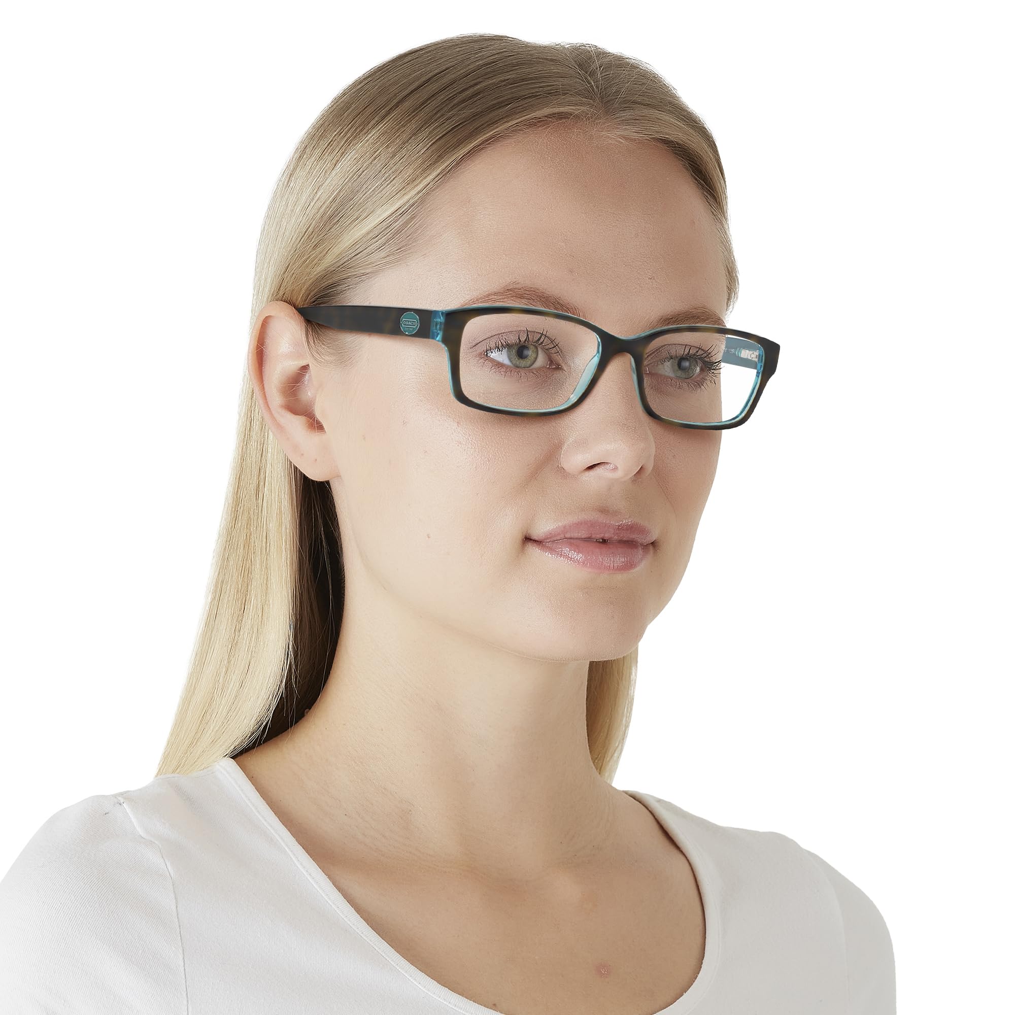 Coach HC6040 Brooklyn Prescription Eyewear Frames, Dark Tortoise/Demo Lens, 50 mm
