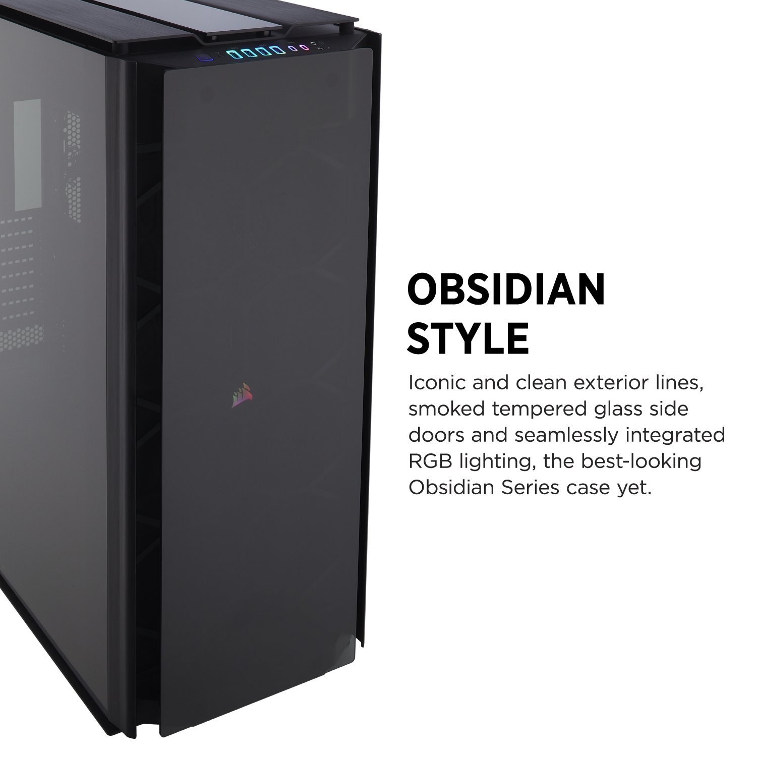 Corsair Obsidian Series 1000D Super-Tower Case, Smoked Tempered Glass, Aluminum Trim, Integrated Commander PRO fan and lighting controller