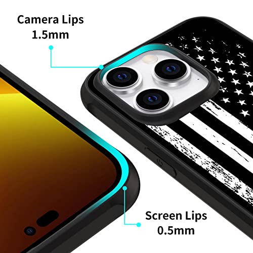 DAHAOGUO Case Compatible with iPhone 13 Pro Max Case,Black and White Flag Pattern Shockproof for Girls Men Boy Fashion Design Cover Case for iPhone 13 Pro Max(6.7 inch)