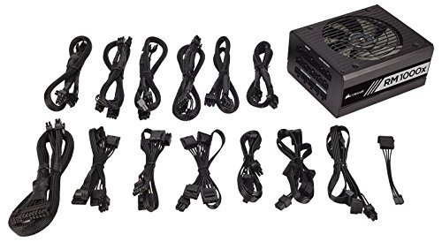 CORSAIR RMx Series, RM1000x, 1000 Watt, 80+ Gold , Fully Modular Power Supply (Renewed)