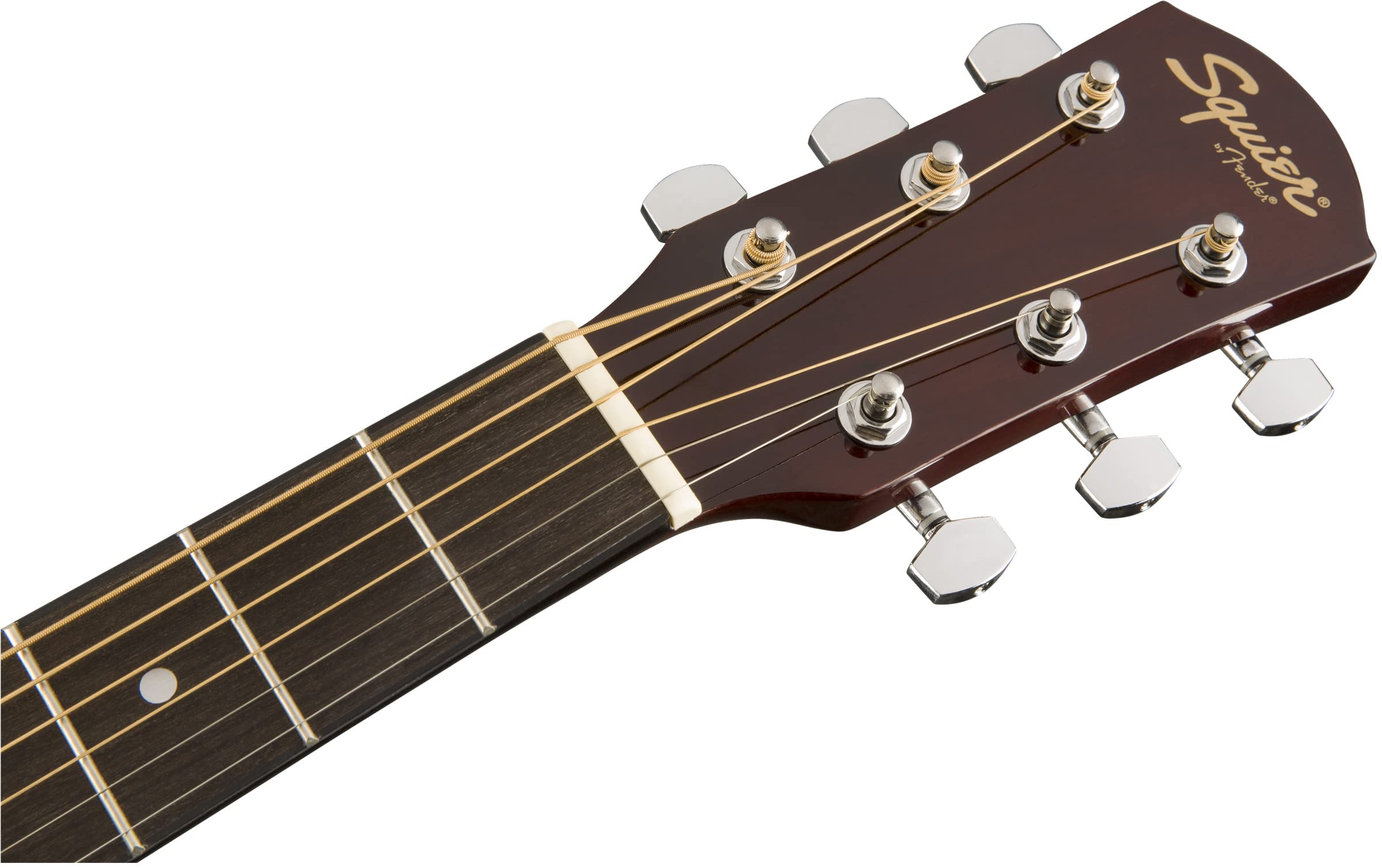 Fender Squier Dreadnought Acoustic Guitar - Natural Bundle with Gig Bag, Strap, Strings, Picks, Fender Play Online Lessons, and Austin Bazaar Instructional DVD