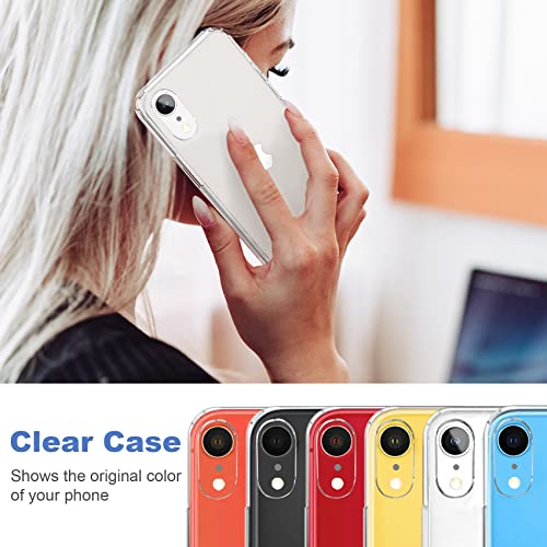 JJGoo Compatible with iPhone XR Case Clear Soft Transparent Shockproof Protective Slim Thin Bumper Phone Cover for XR - 6.1 inch