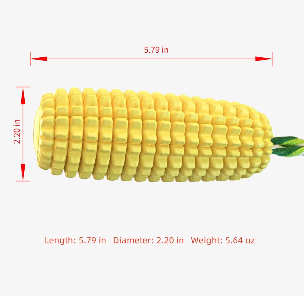 Lydtran Dog Dental Stick Corn Teeth Cleaning Chew Toy for Small Medium Large Dogs with Cotton Rope (Without Squeaker)