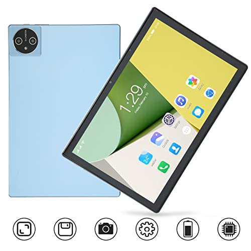 Dpofirs 10.1 Inch 4G Tablet, Octa Core 8GB 256GB Android 12 Tablets with 1960x1080 FHD, 5G WiFi, 8MP 16MP Camera, 7000mAh Fast Charging Tablet PC for Home Office(Blue)