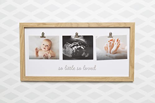 Kate & Milo So Little So Loved Sono & Photo Clip Frame, Baby Keepsake, New and Expecting Mom Gift, Ultrasound Picture Frame