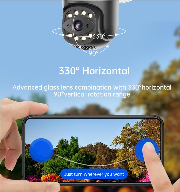 SECUEYE 1080P Security Camera 4G LTE WiFi RJ45 Pan/Tilt/Zoom Human Detection Color Night Automatic Tracking 24/7 Recording IP65 Waterproof